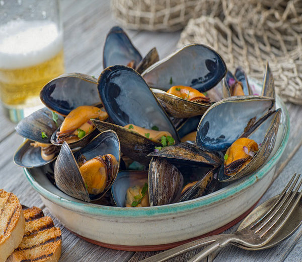2 lbs. Rope Cultured Blue Mussels – Crab Depot